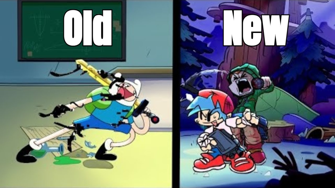 FNF - Heroic Stance - (New vs Old) Comparison - YouTube