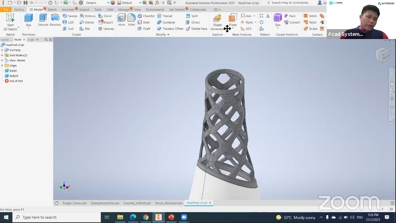 Inventor - Working with Other CAD Files (step, igs, etc) - YouTube