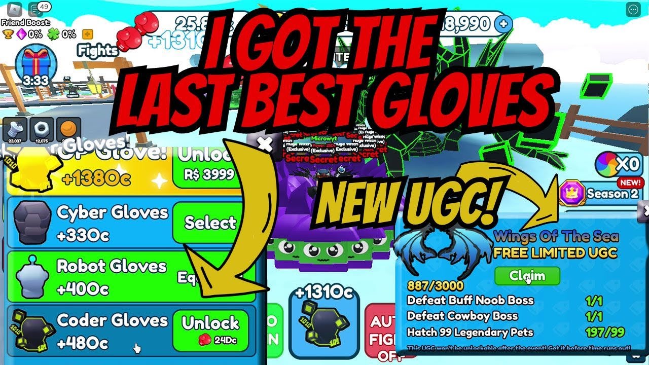 I got the Last best gloves | Roblox Punch Simulator - YouTube