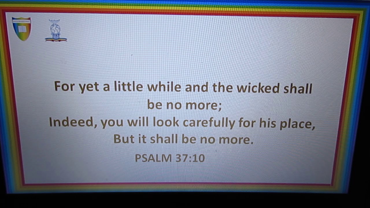 PSALM 37:10 - YouTube