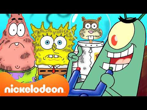 Bob Esponja | Planos Malignos do Plankton 😈 | 45 Minutos | Nickelodeon em Português