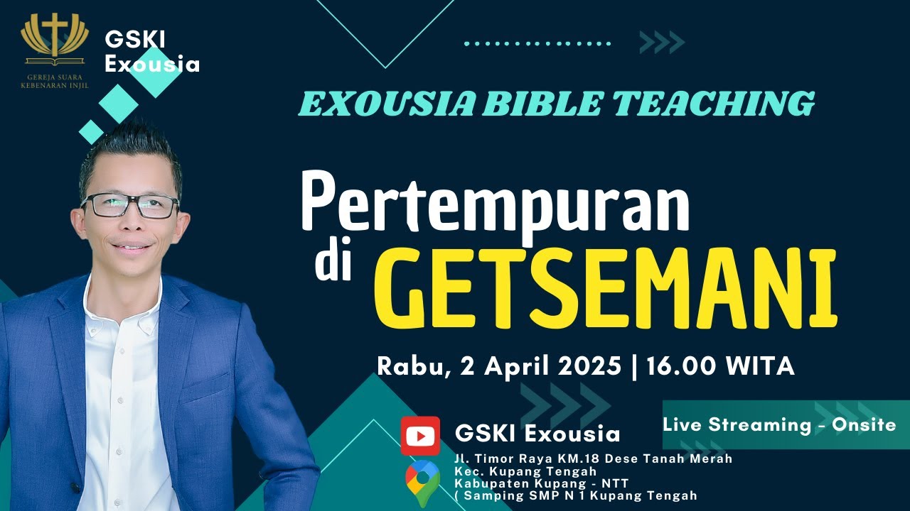 Exousia Sunday Service | Getsemani | Ps. Johny Kilapong, M.Pd., CBC., CLS | 30 Maret 2025 - YouTube