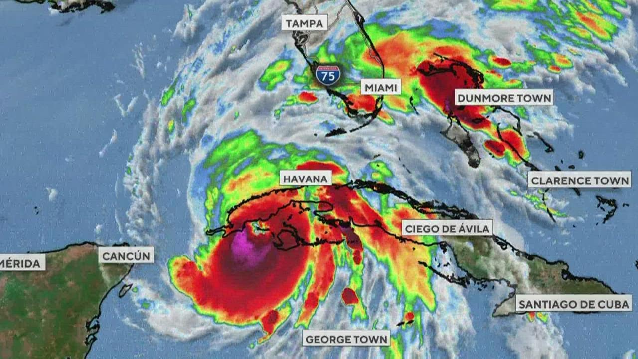 Tracking Ian: Now a category 3 hurricane heading towards Florida - YouTube