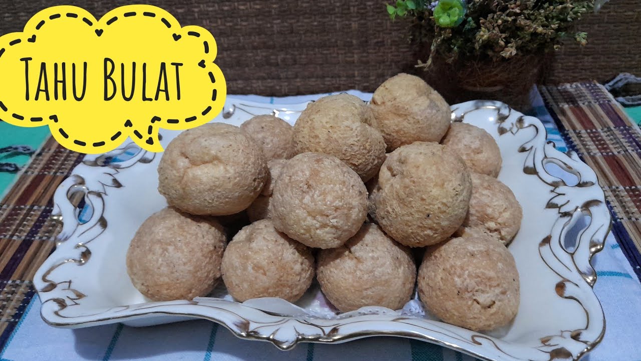 Cara mudah membuat TAHU BULAT ||easy way to make round tofu - YouTube