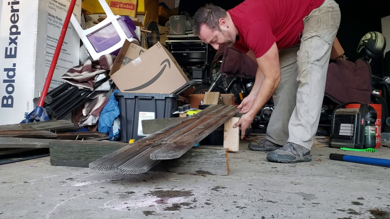 How to break off old fence panels to use them on projects without ...