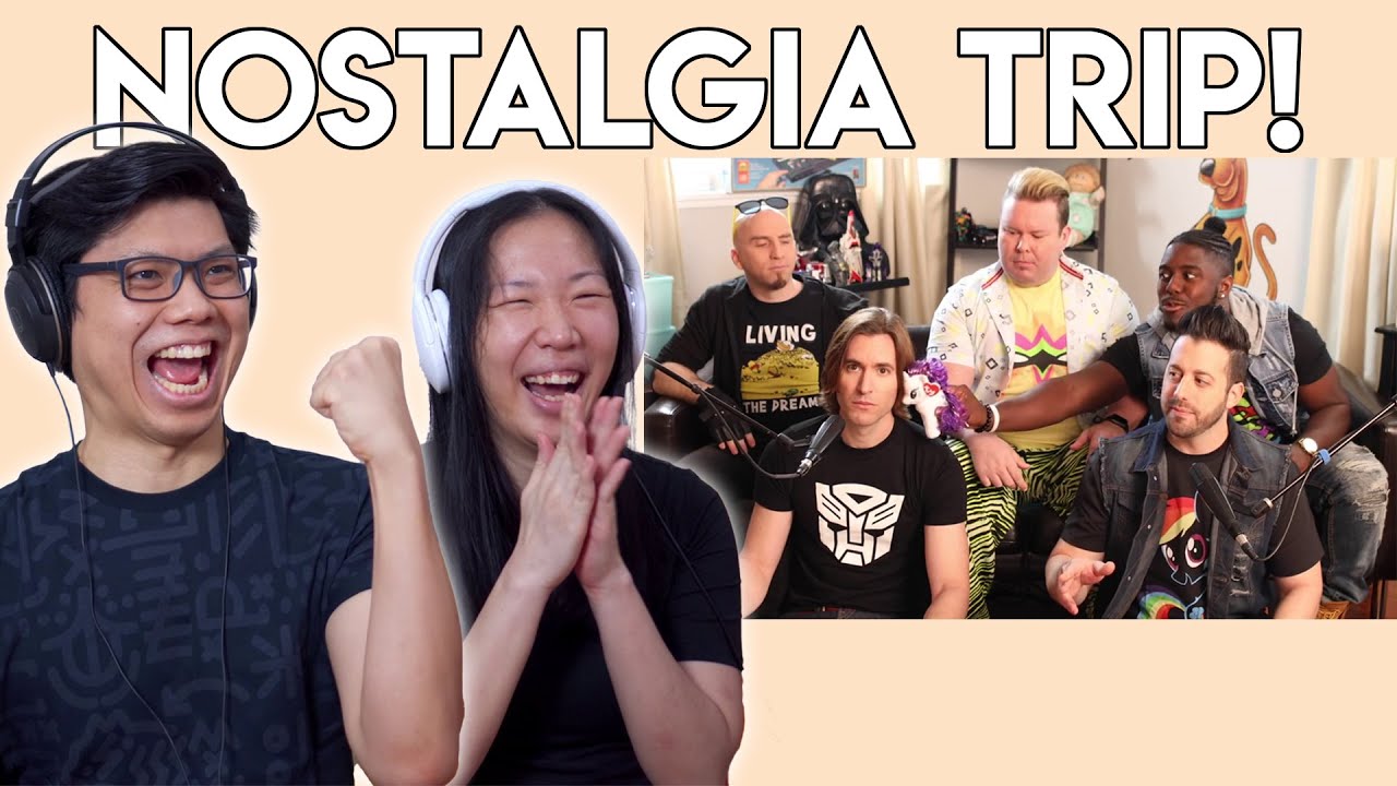 Reacting to ACATOP10 80's CARTOON THEMES | VoicePlay A Cappella ...