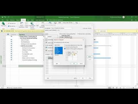 How to Prepare Construction work Schedule in MS-Project Professional ...