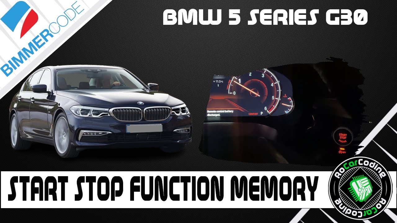 How to Enable Start-Stop Function Memory on BMW 5 Series G30 ...