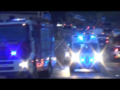 Fiat Panda Polizia Locale + APS Stralis + Ambulanza 1-319 CB Imperia ...