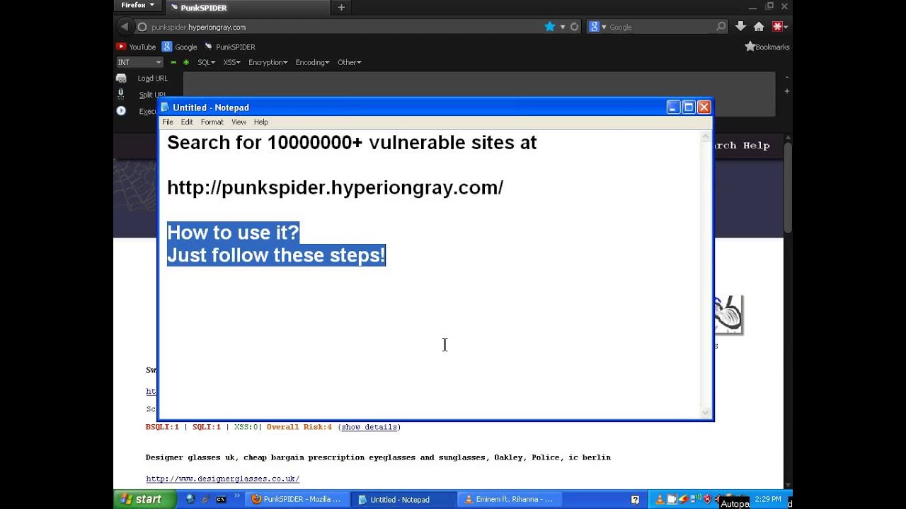 10000000+ Sql Vulnerable Sites!!! (2013) - YouTube