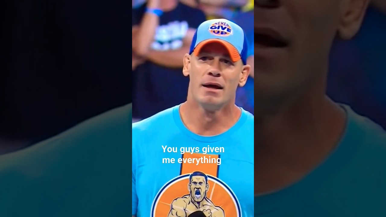 John Cena Say Thank You to WWE Universe - YouTube