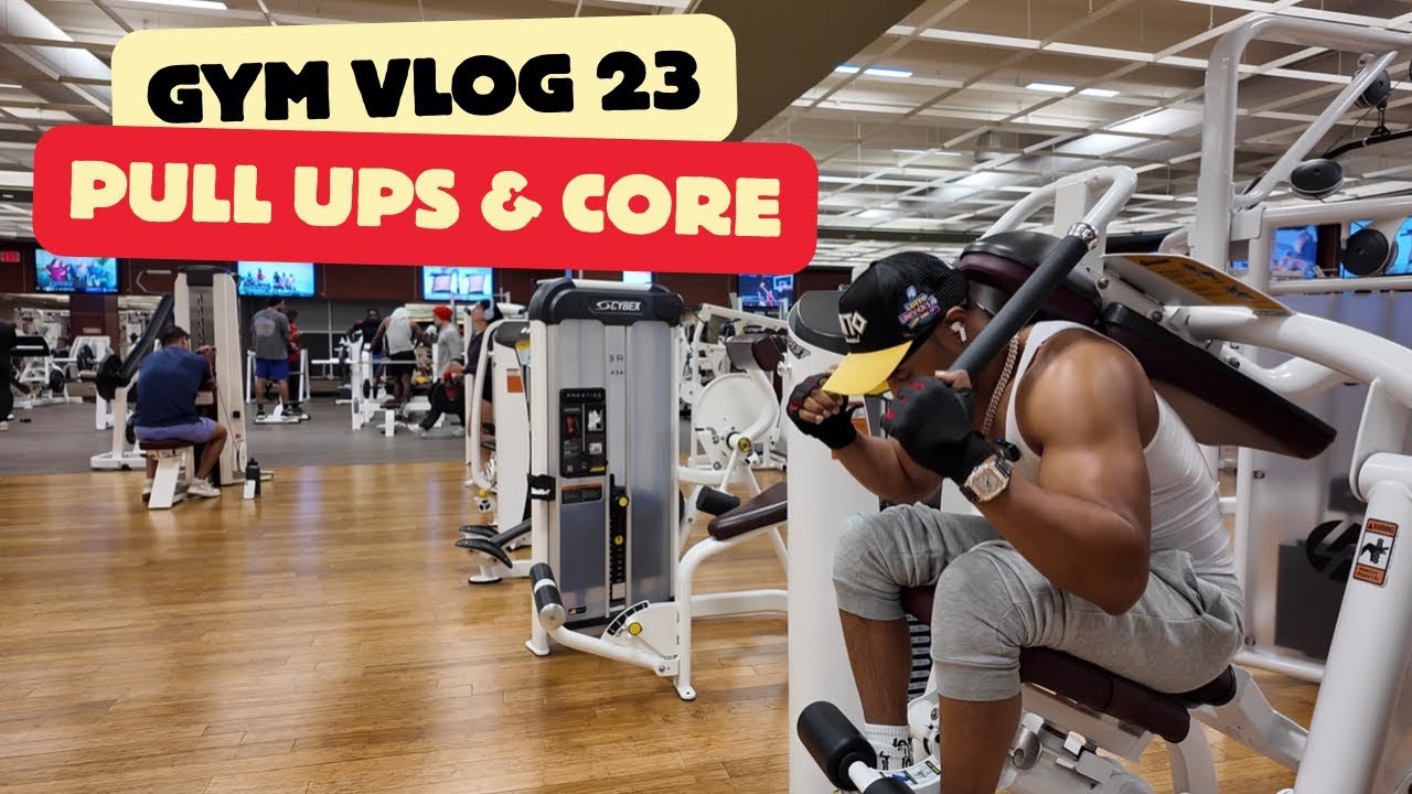 GYM VLOG 23 - Weighted Pull ups & Core workout! - YouTube