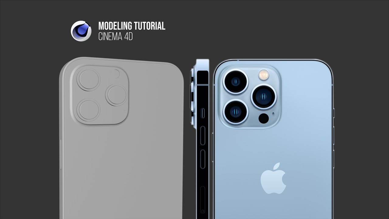 How to model Iphone 13 pro max - Cinema 4D Modeling Tutorial - YouTube