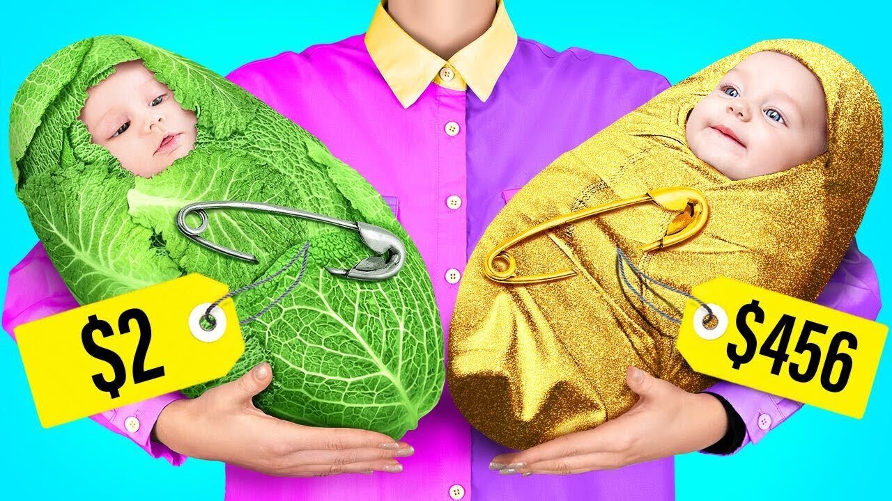 $2 VS $456,000 *BUDGET CHALLENGE || Funny Rich VS Poor Situations by ...