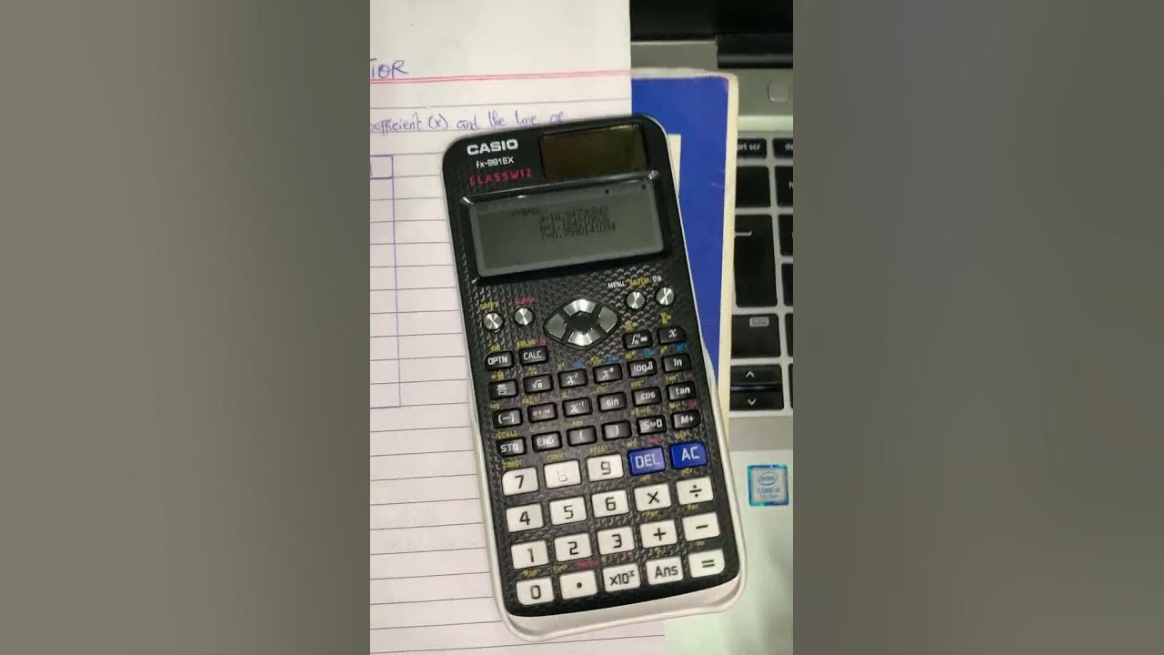 HOW TO USE THE CALCULATOR TO CALCULATE CORRELATION, REGRESSION AND ...