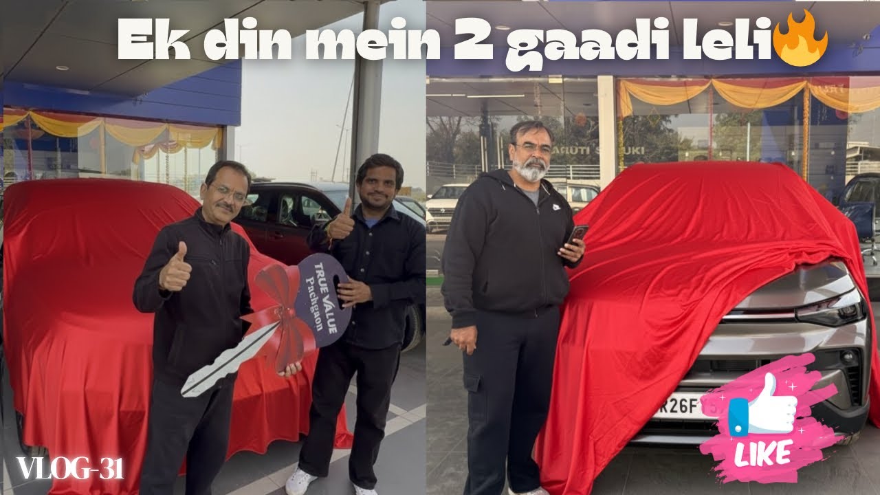 Ek din mein 2 cars ki delivery🔥| Maruti suzuki victoris top model zxi ...