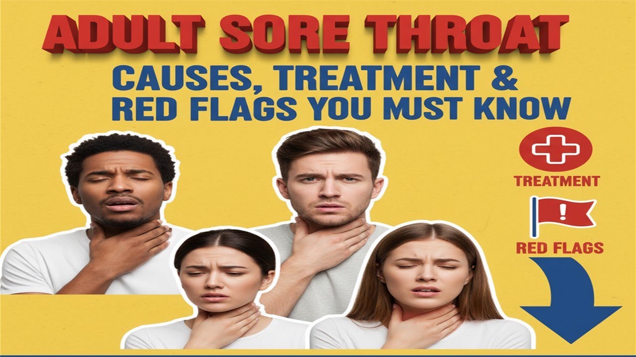 Adult Sore Throat Causes, Treatment & Red Flags You MUST Know - YouTube