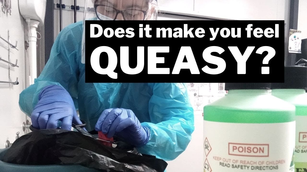 What makes a mortician feel queasy? - YouTube