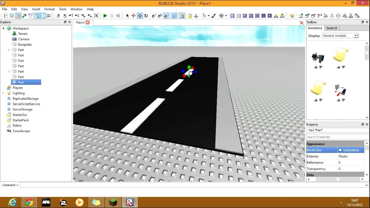 Roblox How To Make A Road - YouTube