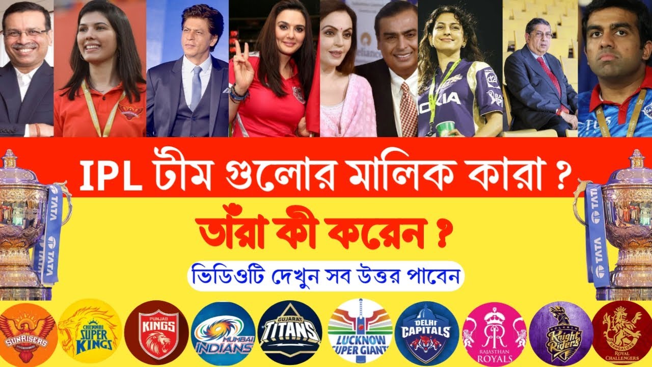 WONER/Founder of all IPL teams। Who owns your favorite IPL team ...