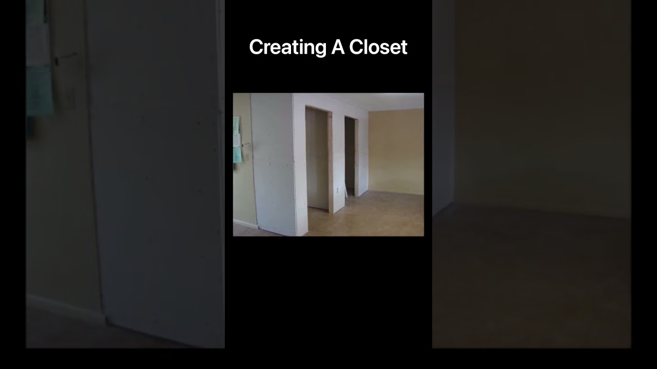 Creating A Closet With Metal Framing and Drywall - YouTube