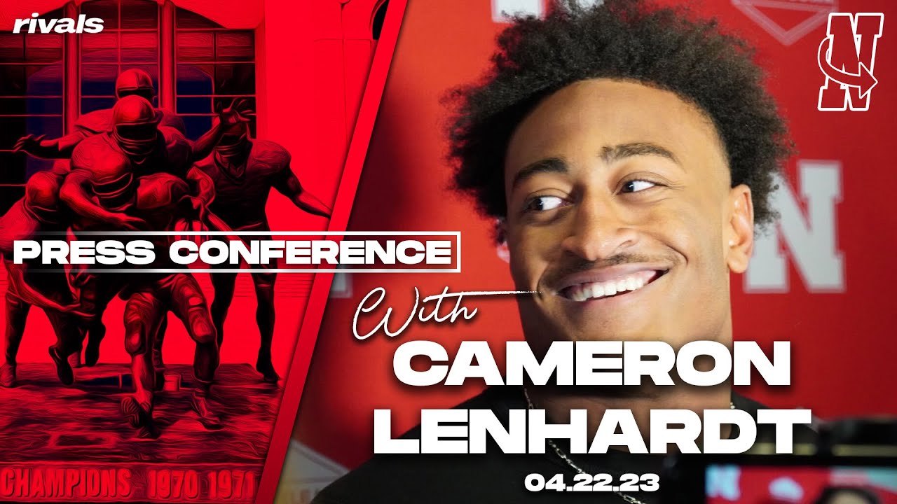 Nebraska Football: Cameron Lenhardt press conference (04.22.23) - YouTube