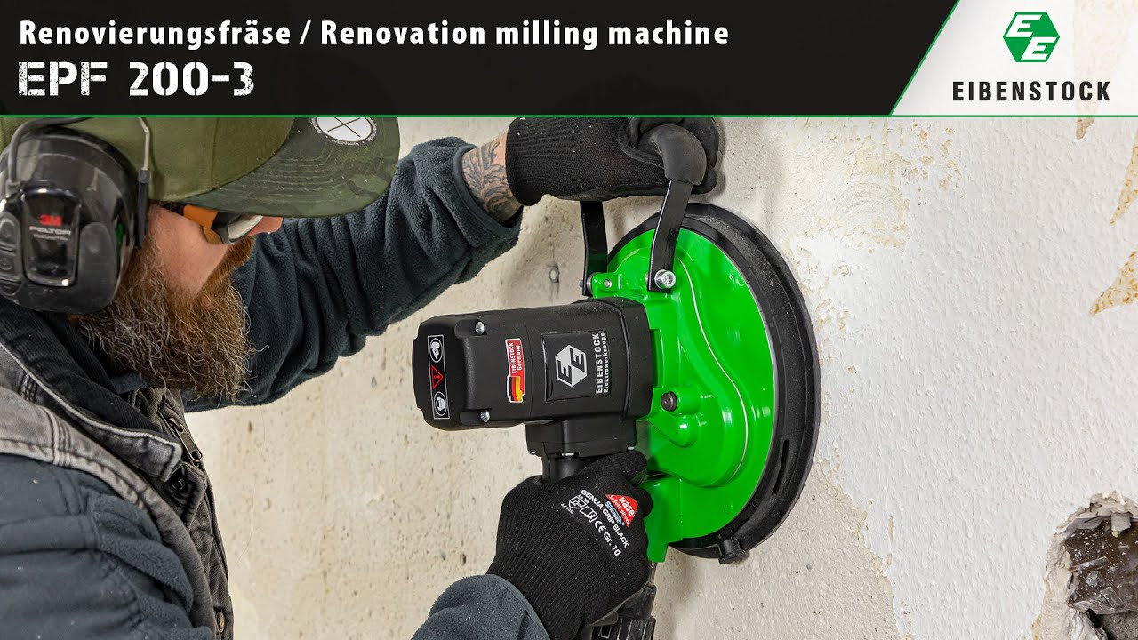 3-disc milling machine - EPF 200-3 - YouTube