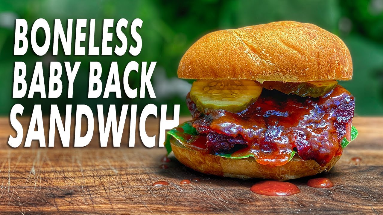 Boneless Baby Back Rib Sandwich With Homemade Tropical Barbecue Sauce ...