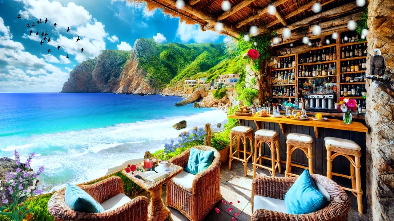 🎶Jazz by the Beach 🎶 | Mellow Ocean Waves and Smooth Melodies for ...