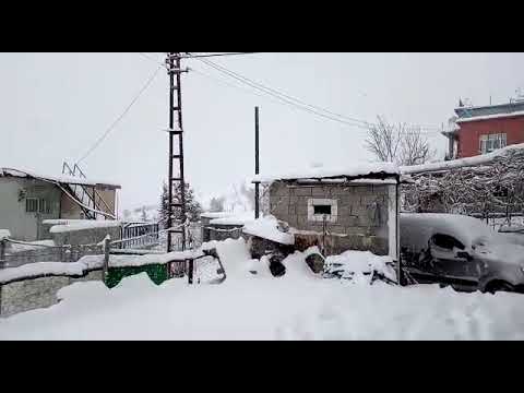 Bilvanis köyü Seyyidler diyarı muhteşem kar manzarası siirt baykan abdulbaki erol