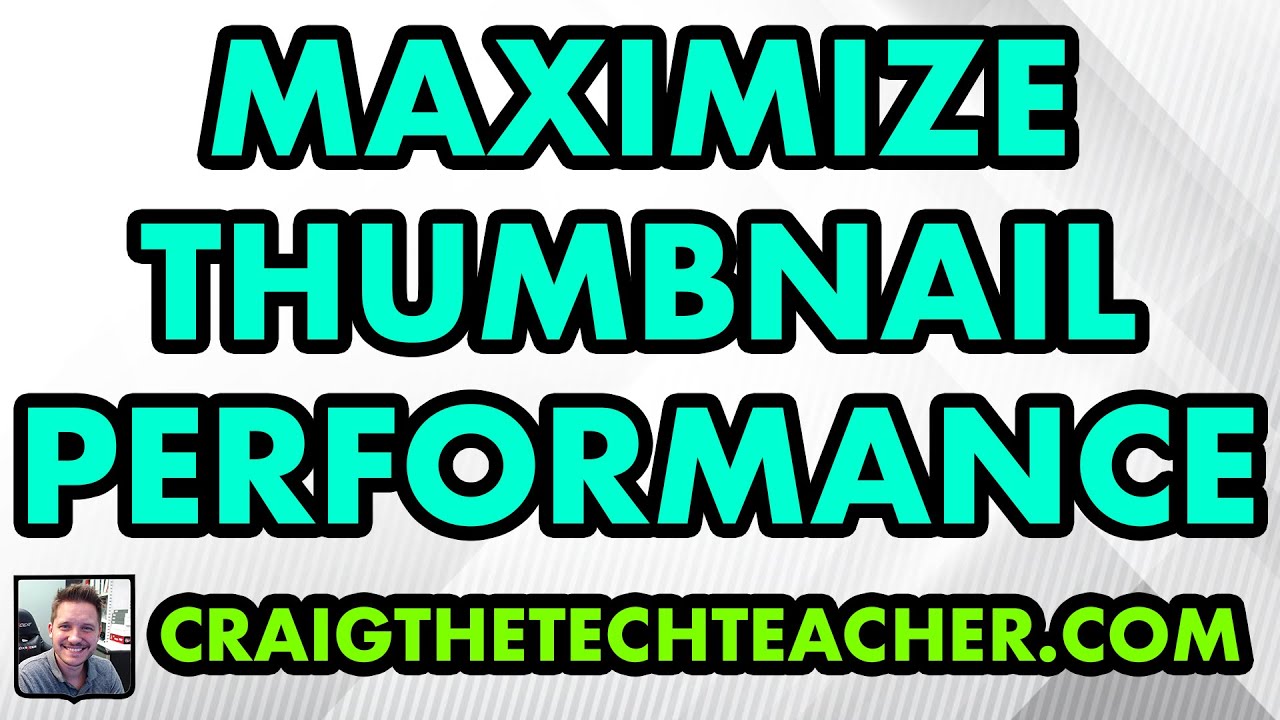 How To Maximize Windows 10 File Explorer Thumbnail Performance (2022 ...