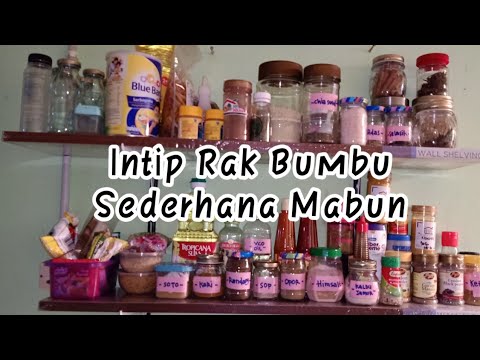 Intip Rak Bumbu Sederhana Mabun / beberes rak bumbu