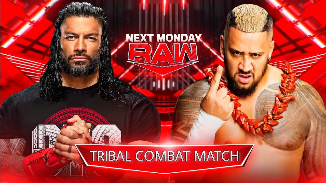 WWE 2K24 | Tribal Combat Match - Roman Reigns VS Solo Sikoa | WWE RAW ...