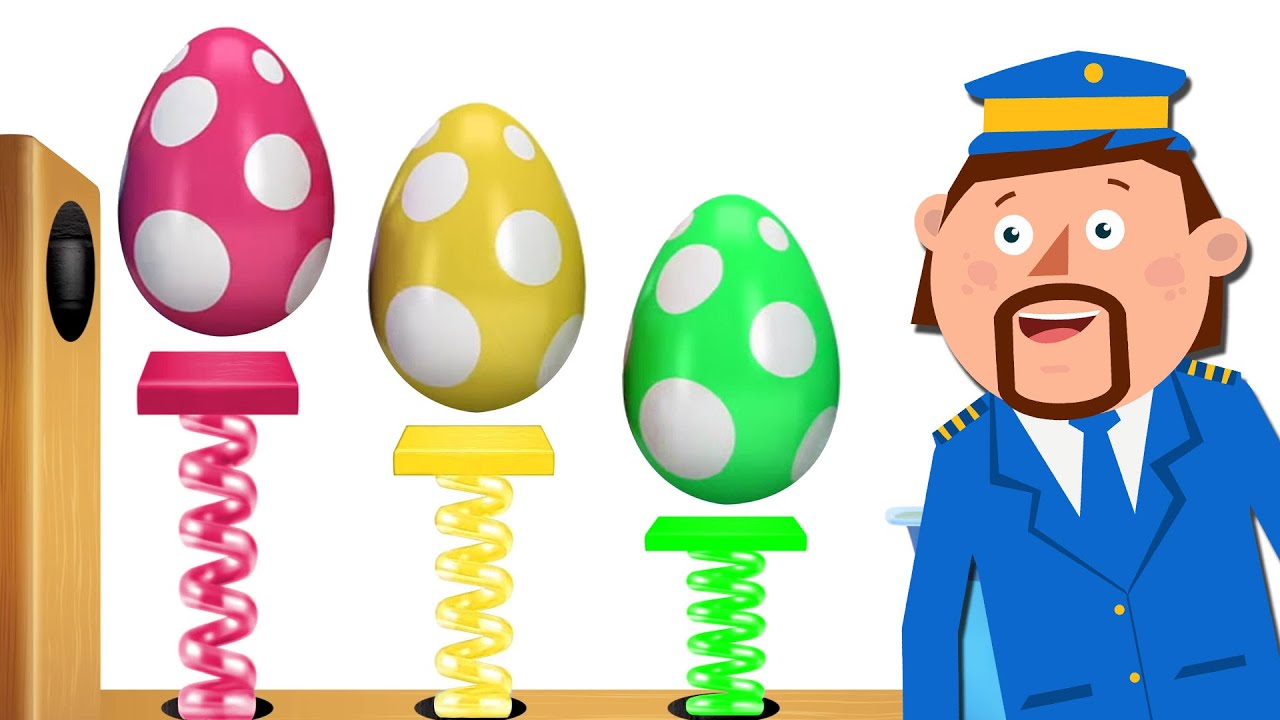 🌈 Learn Colors with Surprise Egg Toys🥚| Fun Educational Videos for Kids ...