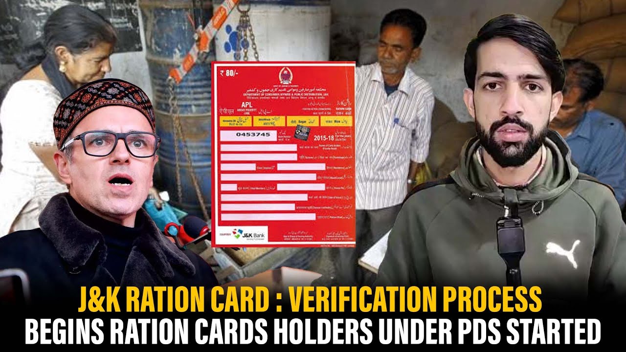 J&K Ration Card : Verification process begins Ration cards Holders ...