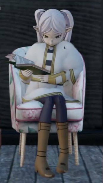 (Just) Frieren is reading a book #shorts - YouTube