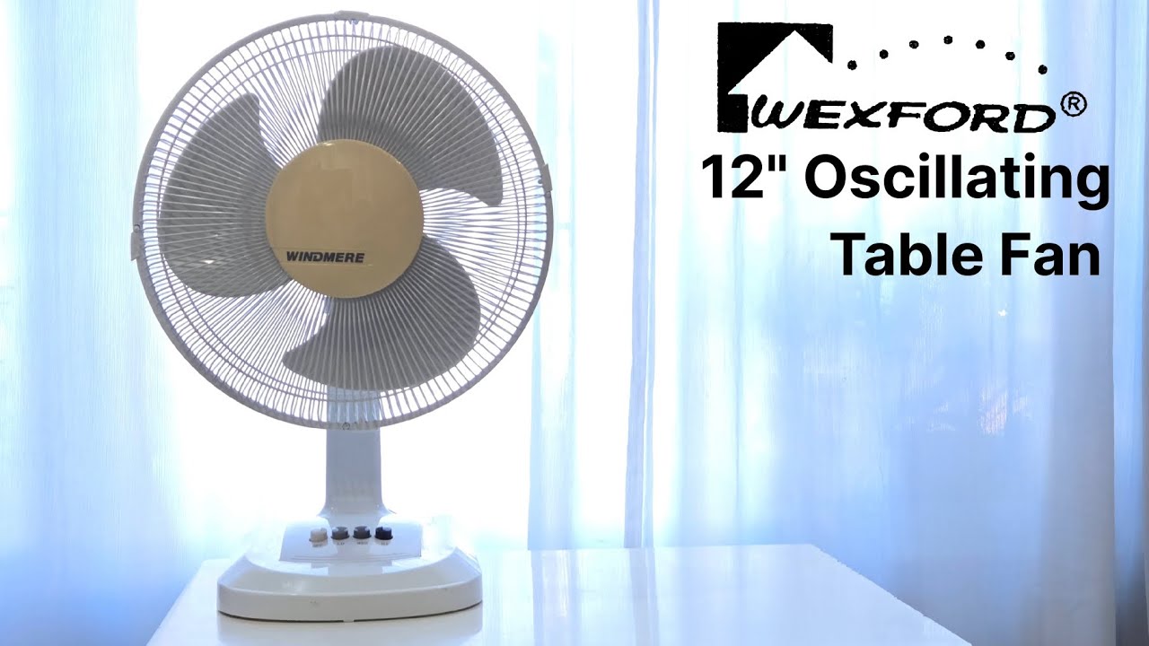 Wexford 12" Oscillating Desk Fan (2002) - YouTube