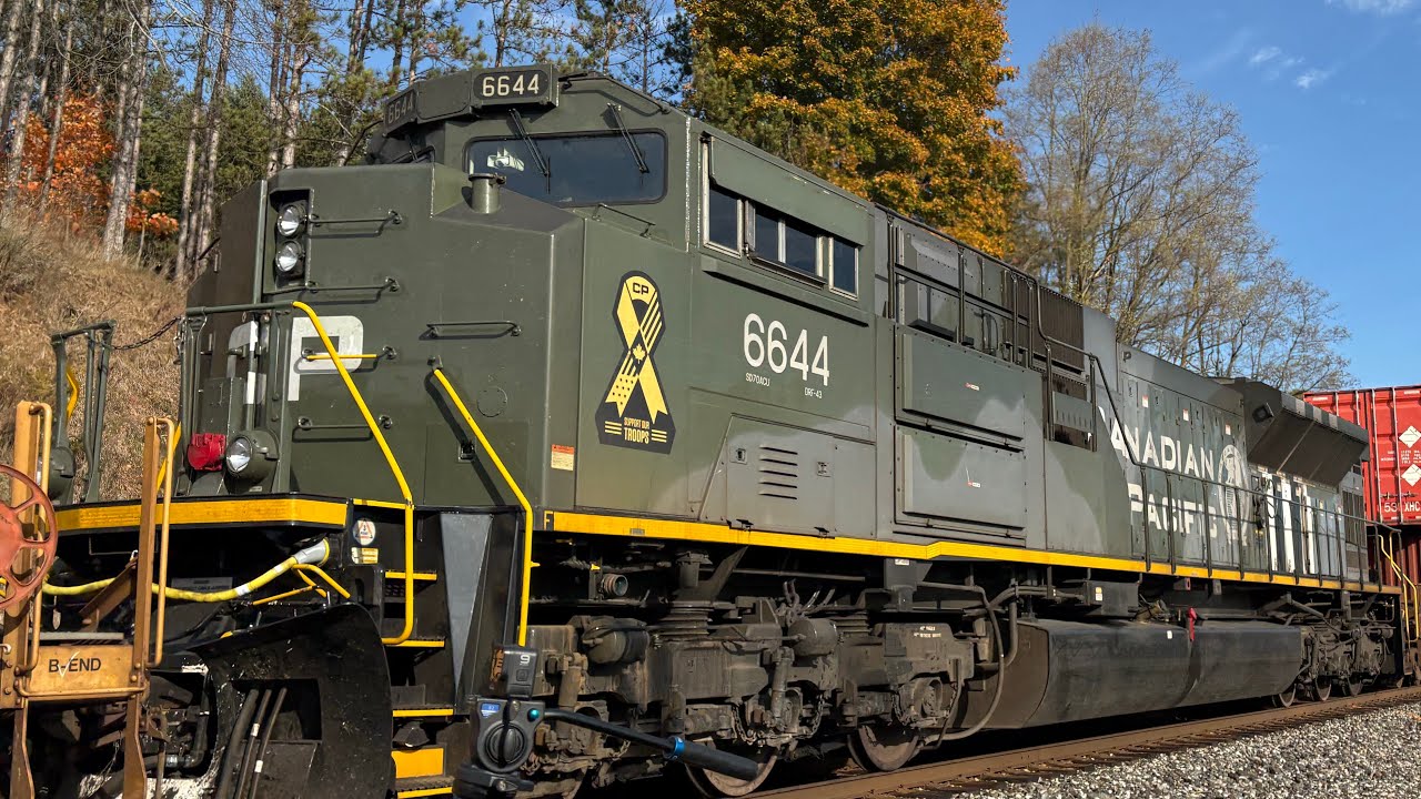 WAR UNIT! CP 8949, CP 7056, CP 6644 at Caledon (NOV 3, 2024) - YouTube