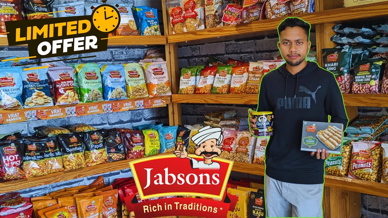 | Jabsons Store Tour in Bharuch | Traditional Indian Snacks! | - YouTube