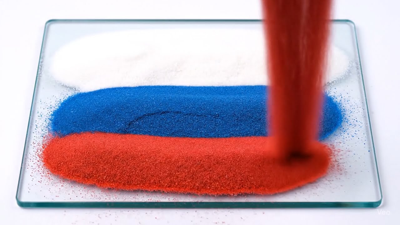 Edible Sand Art Flags ASMR | Oddly Satisfying National Flag Creations ...