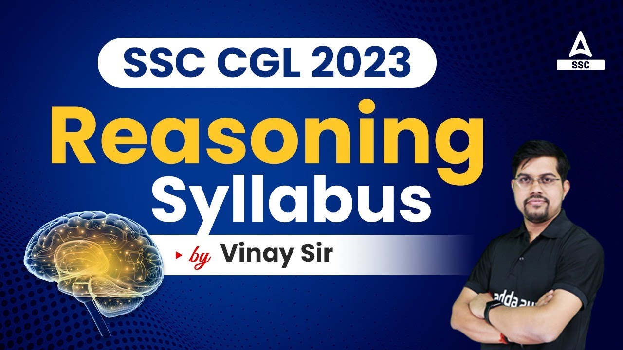 SSC CGL 2023 REASONING SYLLABUS BY VINAY SIR YouTube