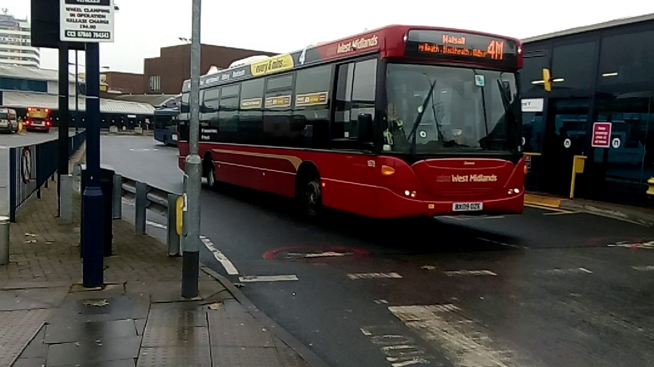 National Express West Midlands Scania Omnilink bus route 4M Walsall ...