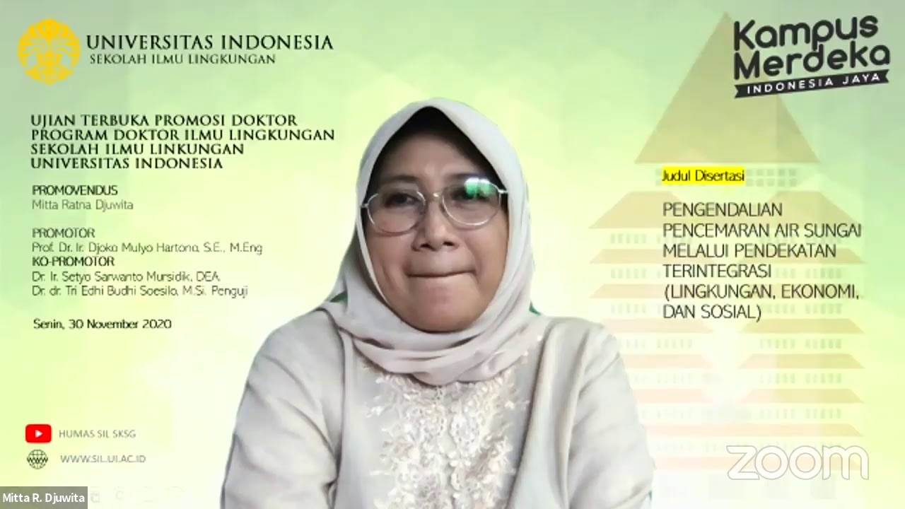 Ujian Promosi Doktor a.n. Mitta Ratna Djuwita - YouTube