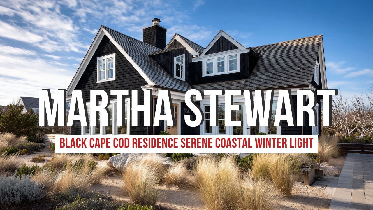 Black Cape Cod Residence Inspired by Martha Stewart Serene Coastal ...