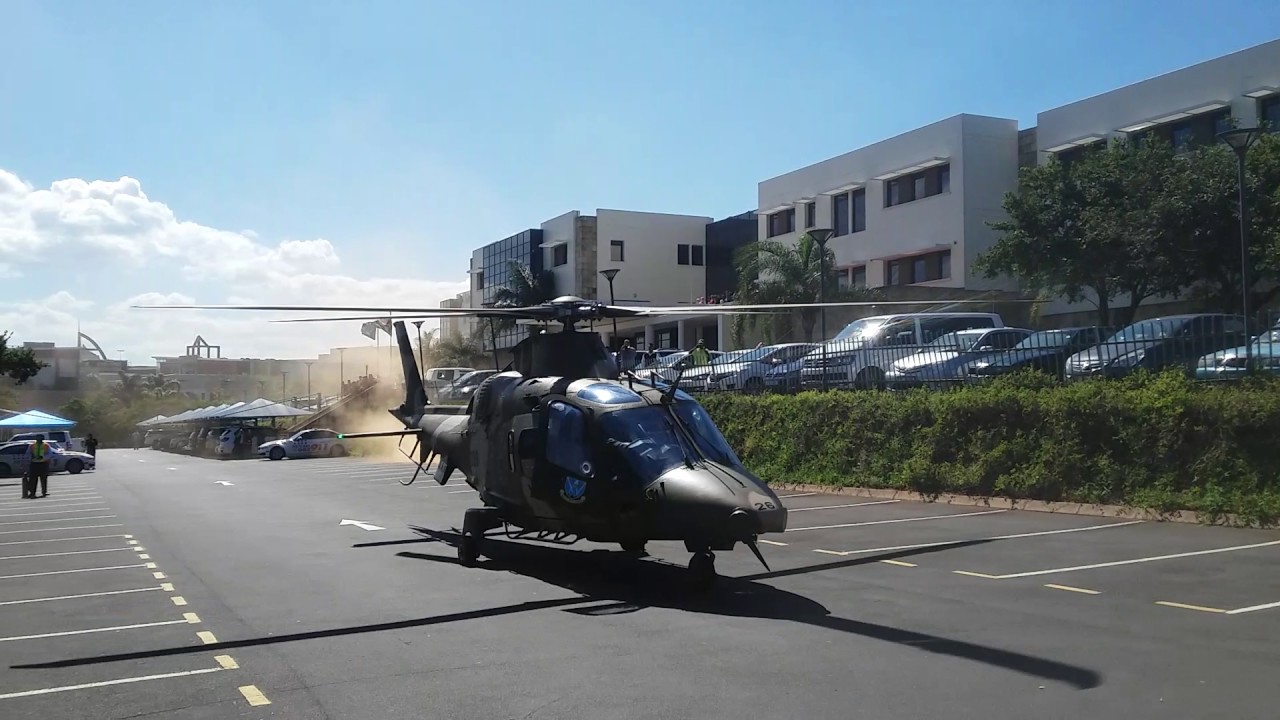 Military Augusta landing at Netcare Alberlito Hospital - YouTube