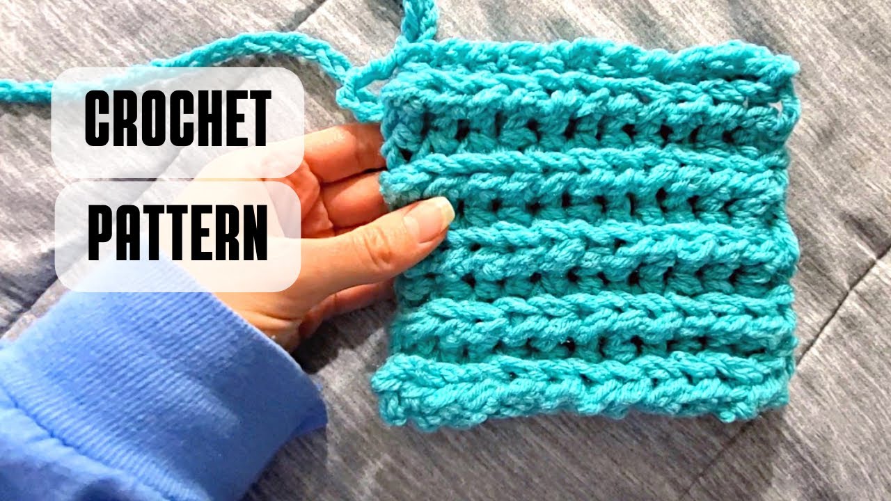 Only One Row | Puff Thick Yarn Simple Pattern #howtocrochet # ...
