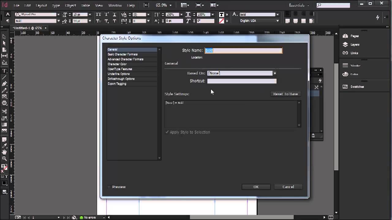 Character Styles InDesign CC Tutorial 14 20 YouTube Character Styles InDesign CC Tutorial 14 20 YouTube