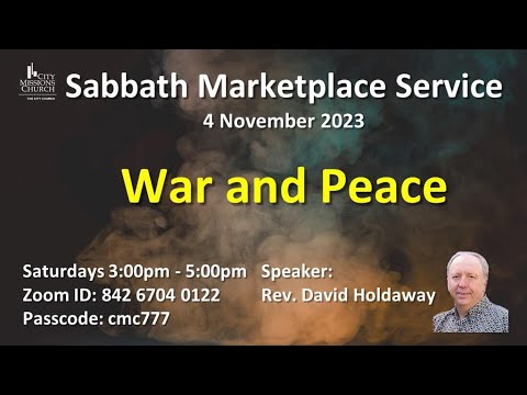 Rev David Holdaway War and Peace - YouTube
