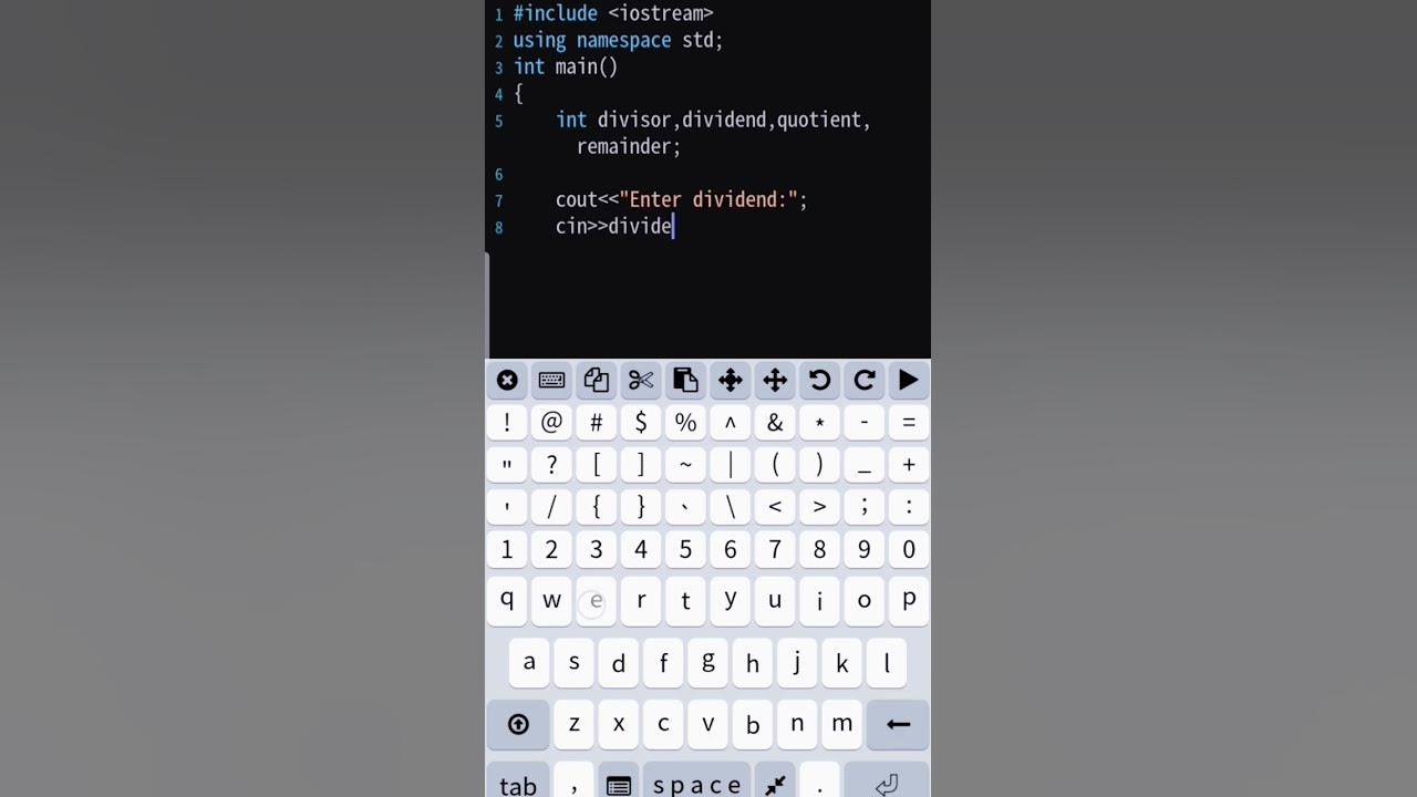 Quotient And Remainder In Cpp Coding Cppprogramming Cpp Quotient Remainders Coder Youtube