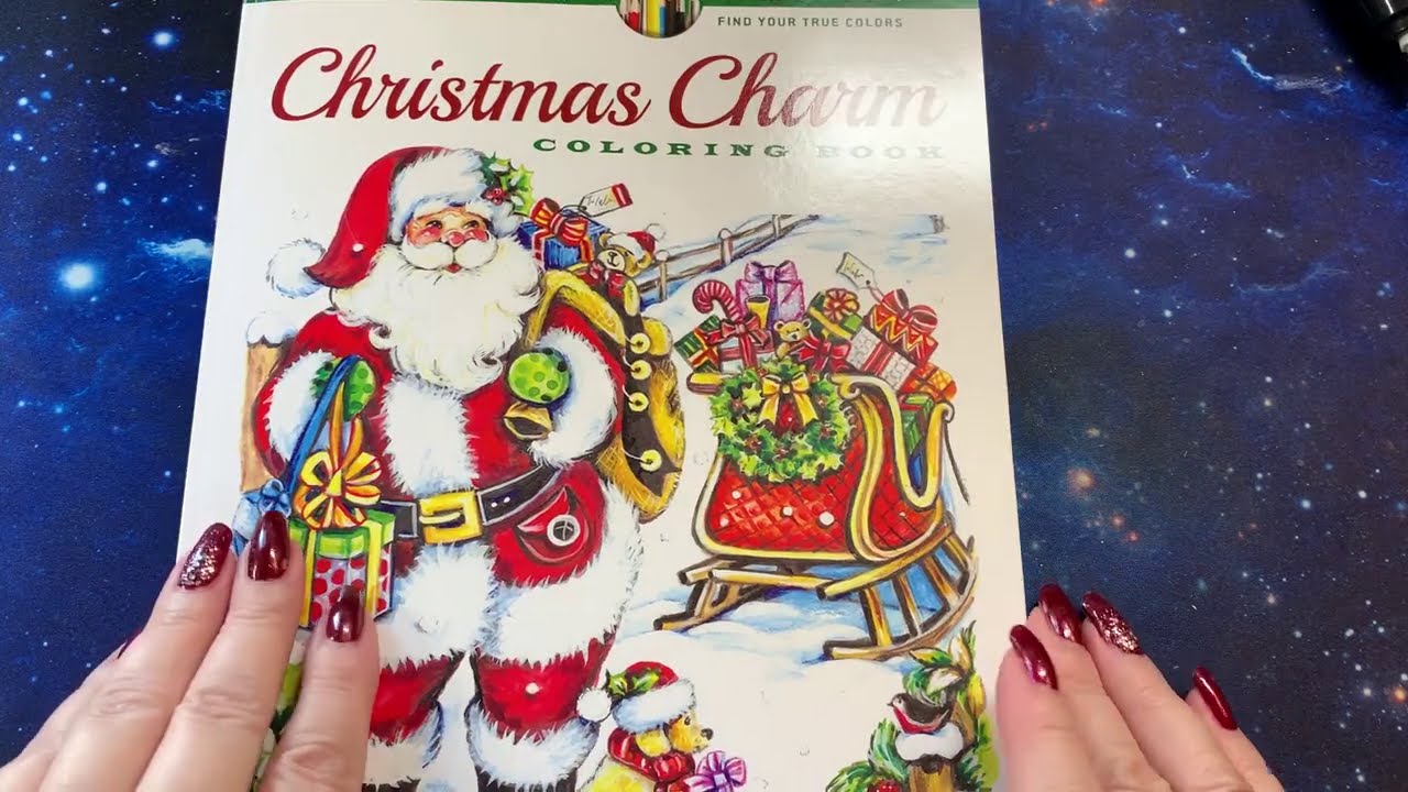 Adult Coloring - Christmas Charm Part 1 - YouTube